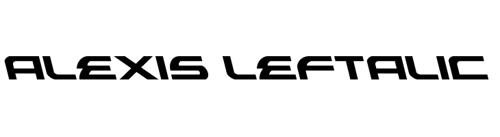 Alexis Expanded Italic Font Download