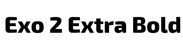 Exo 2 Bold Font