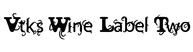 Vtks Wine Label Font
